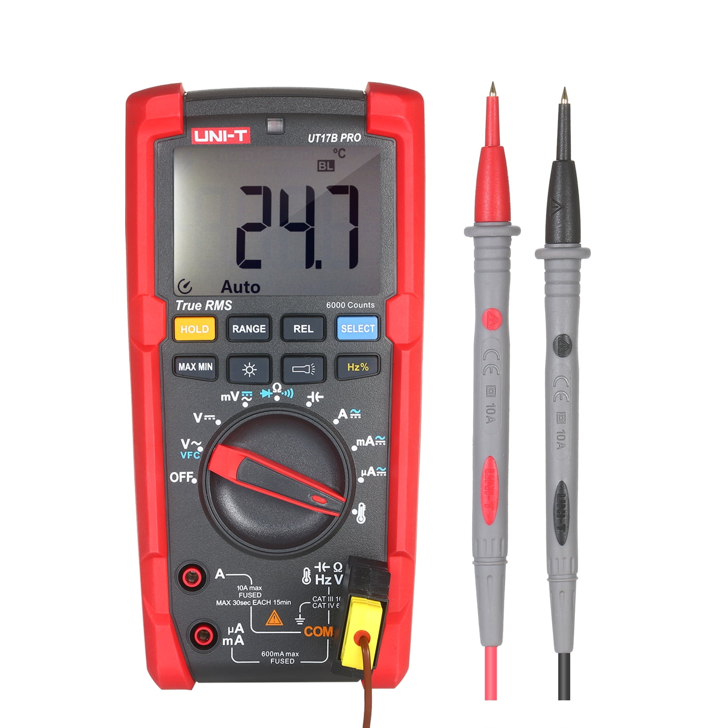 UNI-T True RMS Digital Multimeter Auto-Ranging Multitester High ...