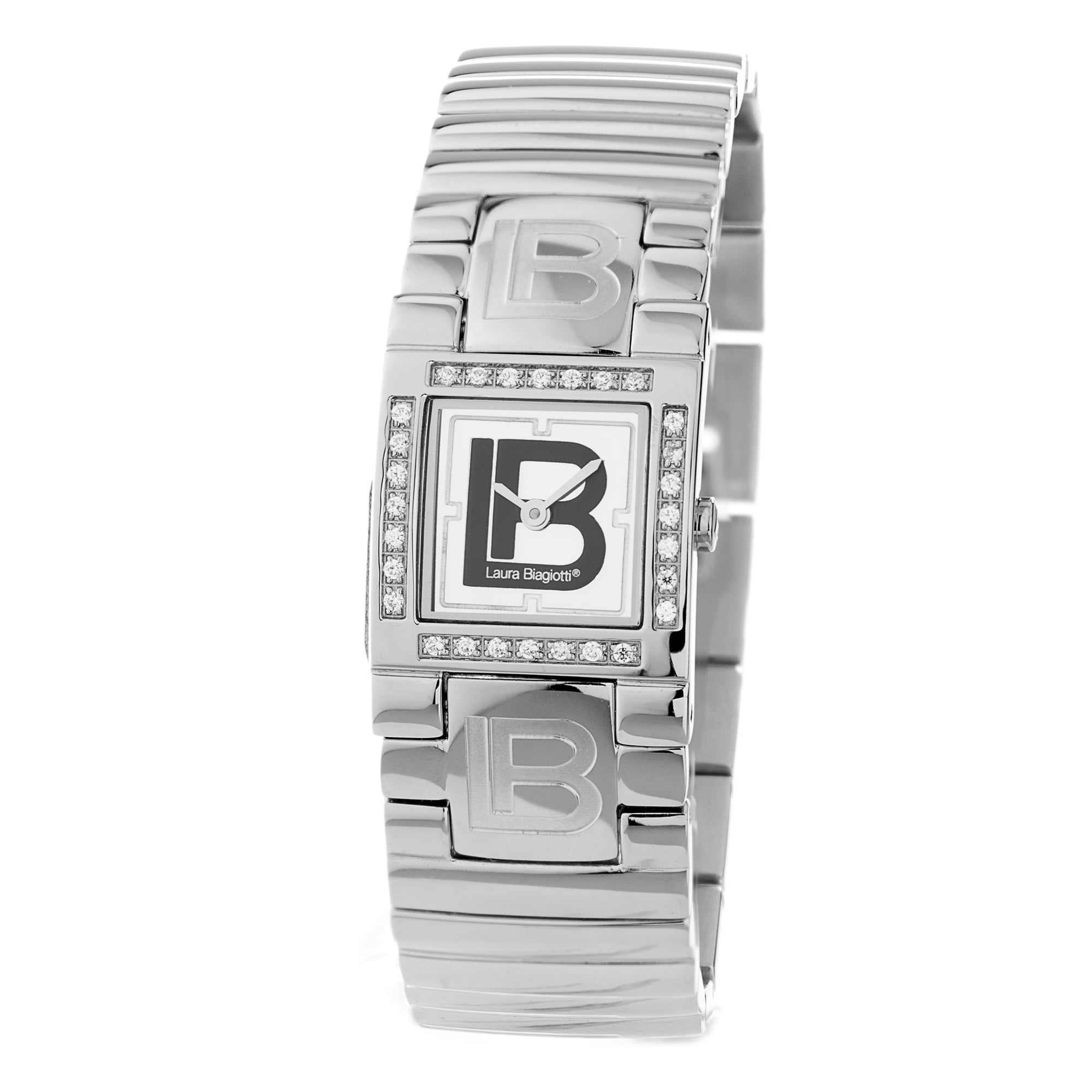 WATCH LAURA BIAGIOTTI STAINLESS STEEL SILVER SILVER WOMEN LB0005L 01Z ...