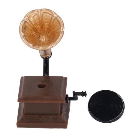 Mini Phonograph, Light Weight 1:12 Fine Structure Dollhouse Phonograph ...