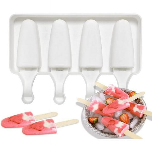 Moldes de silicona para paletas de 4 cavidades para niños y adultos ...