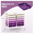 12-Drawer Rolling Storage Cart, Mobile Utility Cart, Removable Drawers ...