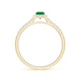 2wist Designs 18K Yellow Gold Plated Halo Emerald Pear Shape Prong ...