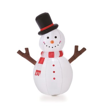 Airblown Inflatables Animated Penguin with Snowman on Bobsled - Walmart.com