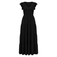 Women's Casual Midi Semi Formal Dress Boho Outfits 2026 Summer Ruffle ...