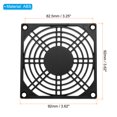 Uxcell 92mm Fan Filter, ABS Plastic Ventilator Grill Protector Guard ...