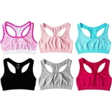 Alyce Ives Intimates Girls Sports Bra Preteen Junior 6 Pack Solid Dot ...