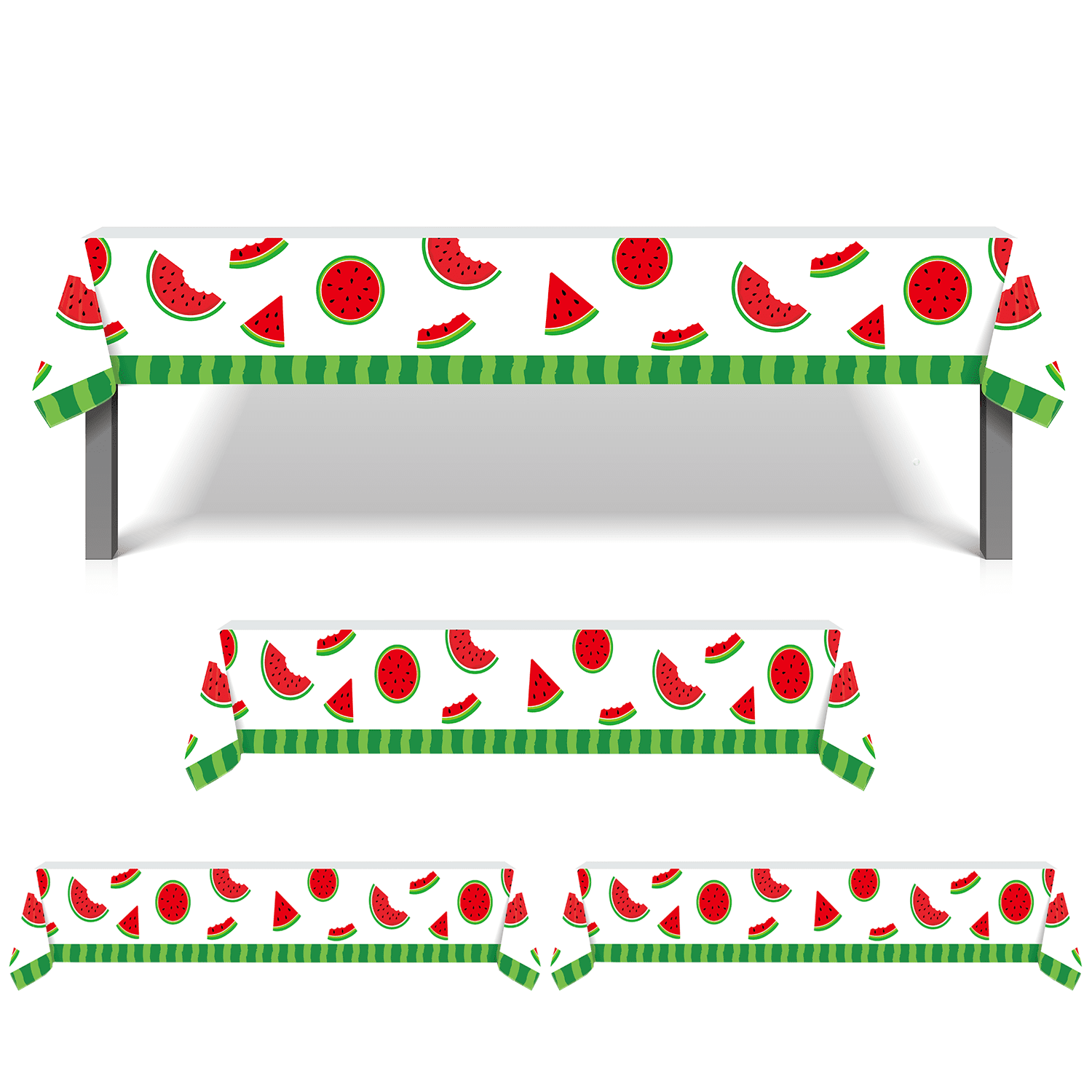 4Packs Watermelon Party Tablecloth One in a Melon Party Disposable ...