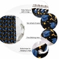 72x78 Inch Shower Curtain Blue Graduation Cap Tassels Bathroom Decor ...