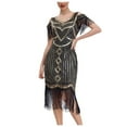 Jileiy Ever Formal Dresses Plus Size Womens 1920s Flapper Dress Vintage