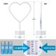 BrightSide 12" Heart Shaped LED Neon Table Light, Pink, Battery-Powered ...