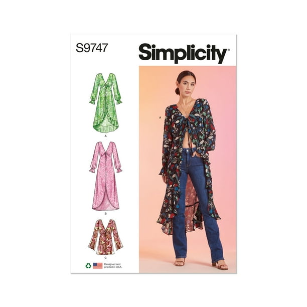 Simplicity Sewing Pattern 9747 - Misses' Dusters, Size: Y5 (18-20-22-24 ...
