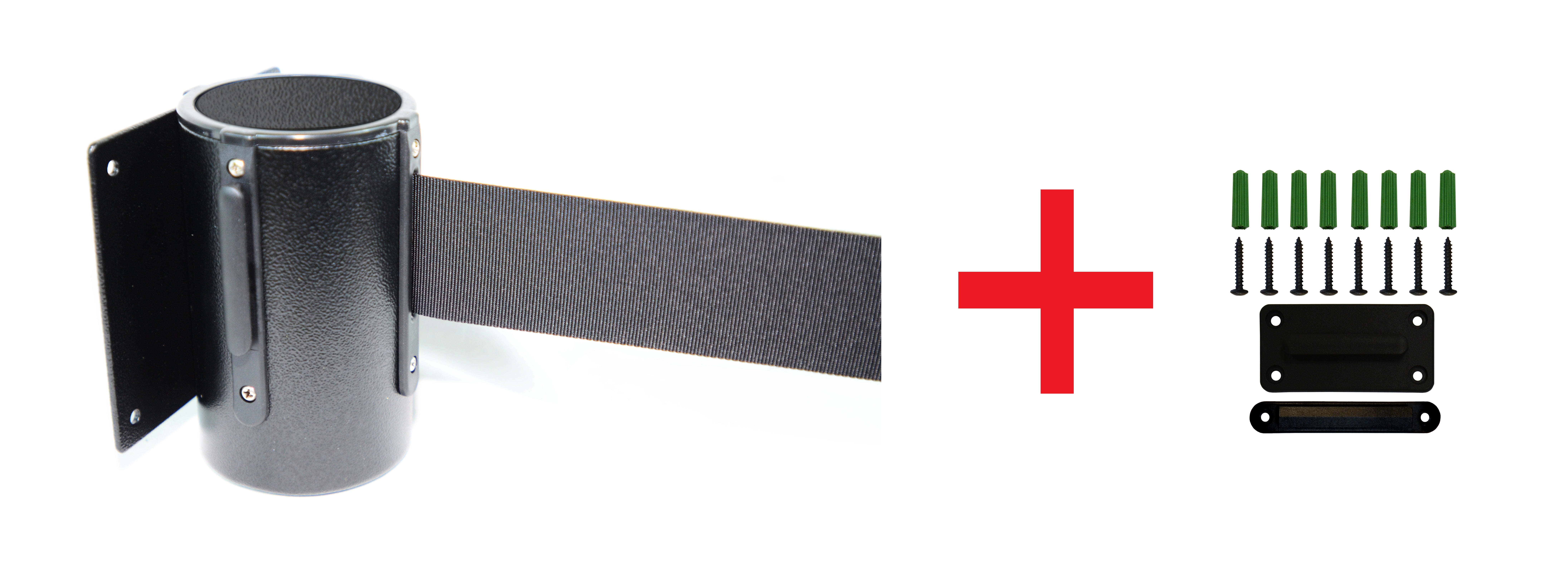 Retractable Wall Barrier By VIP Crowd Control in 156" Black Belt ...