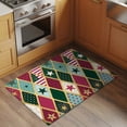 Area Rug Abstract Geometric Diamond Soft Rectangle Area Rugs Washable ...
