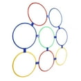 10PCS Kids Exercise Hoops Jumping Hopscotch Game Rings for Sensory ...