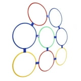 Weiqian Exercise Hoops Jumping Hopscotch Game Rings, Plastic, 10 Piece ...