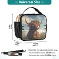 ALAZA Highland Cattle Field Insulated Lunch Box Lunch Bag Cooler Tote ...