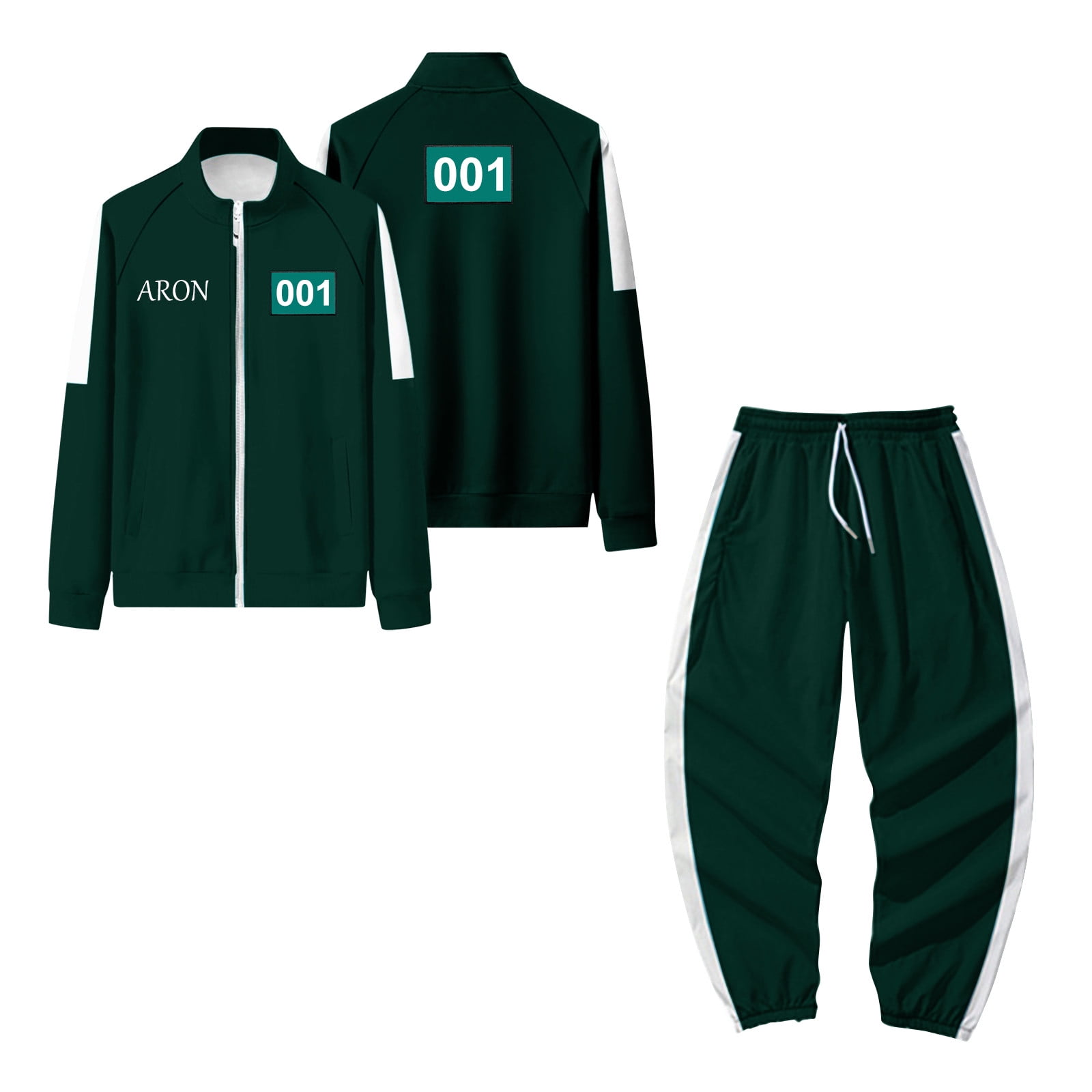 Squid Game Player Adult Tracksuit – Official Costume for Fans Black L ...