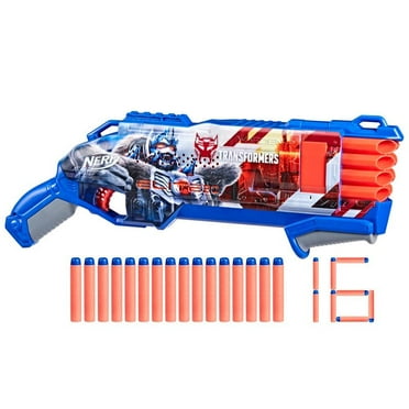 Nerf N-Strike Elite Disruptor 6 Dart Rapid Fire Blaster, Quick-Draw, Slam-Fire Action, 2-Pack ...