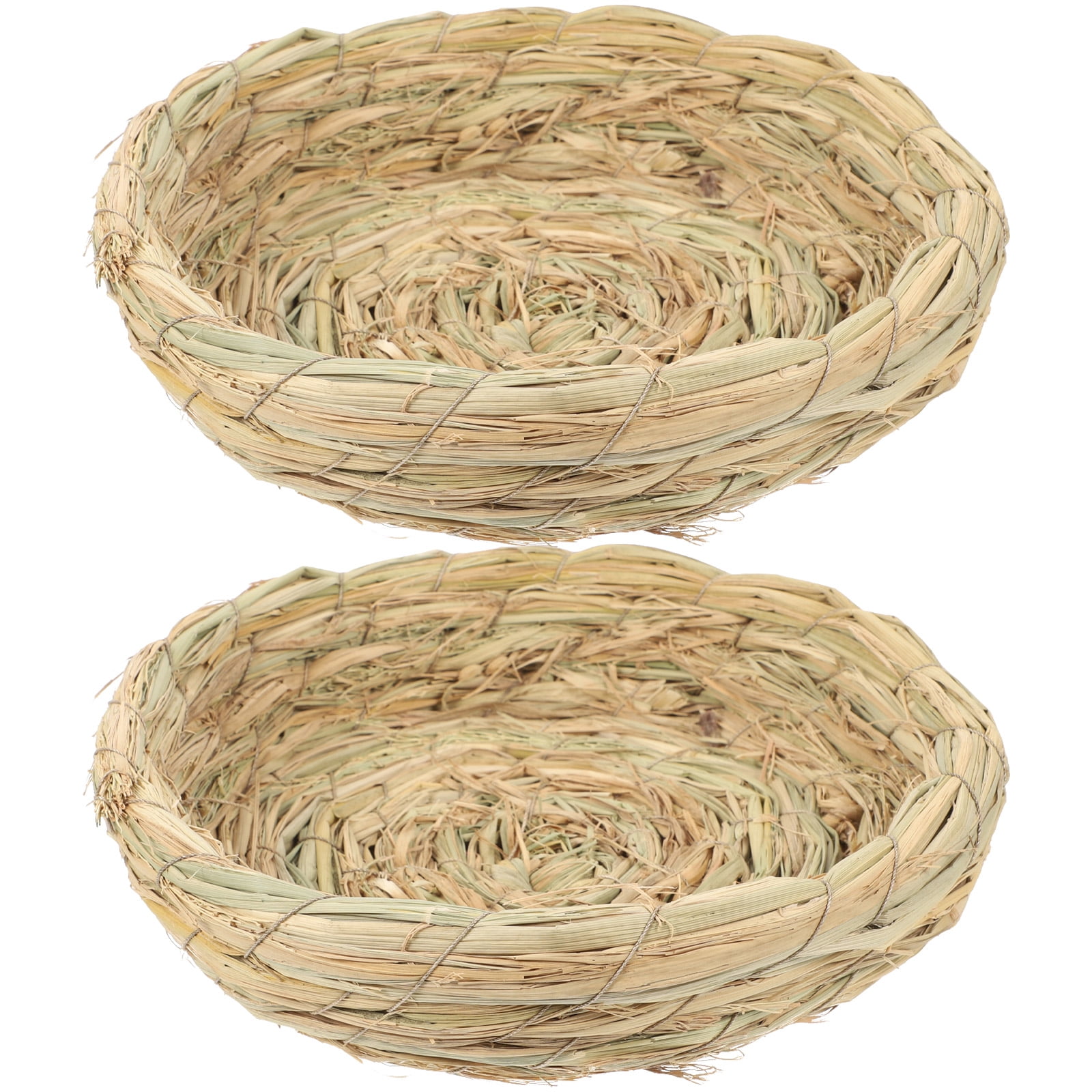 Click here for Ounona 2pcs Handwoven Straw Bird Nest Bird Breedin... prices