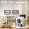 Self-Cleaning Robot Cat Litter Box with App, 65L Capacity, 9L Waste ...