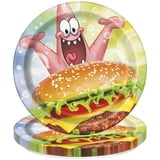 SpongeBob SquarePants Birthday Paper Dessert Plates, 7in, 8ct - Walmart.com