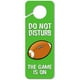 Do Not Disturb the Game is On Football Plastic Door Knob Hanger Sign ...