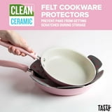 Tasty Clean Ceramic 16 Piece Non-Stick Aluminum Cookware Set, Pink - Walmart.com