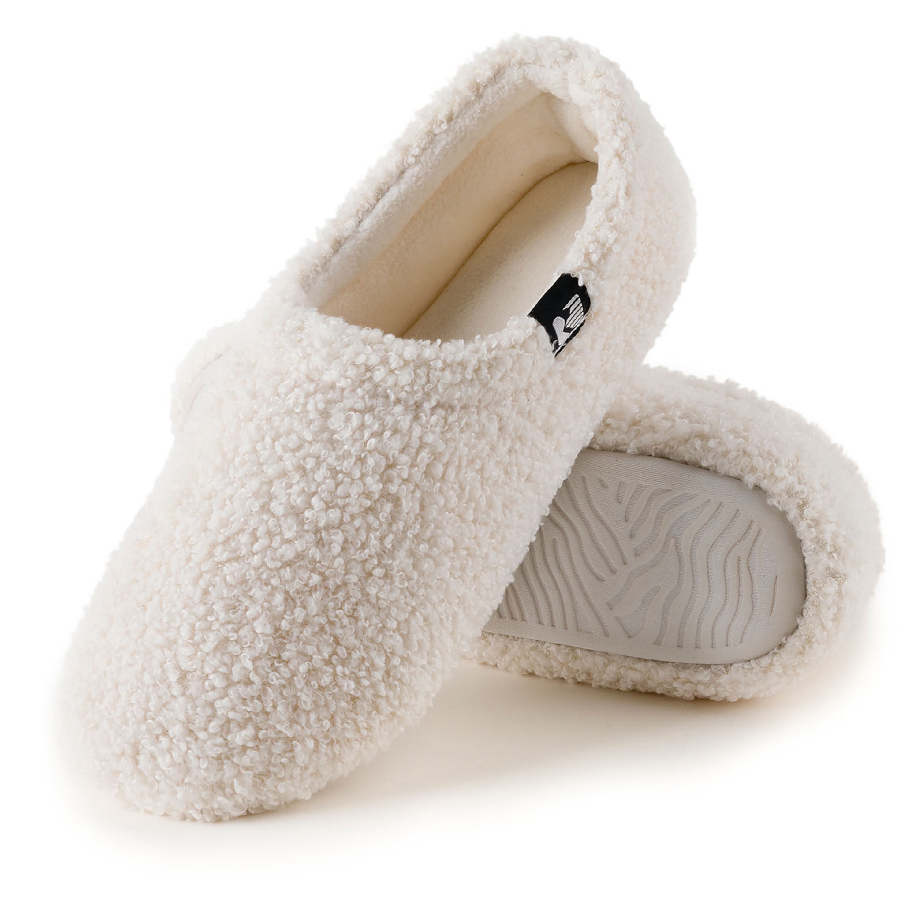 RockDove Women's Teddy Fleece Closed Back Indoor Slipper - Walmart.com