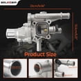 Upgraded Aluminum Engine Coolant Thermostat Housing with Sensor O-Ring ...