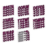 STIFFIE Whipline Solid Wine/Black 3" Alpha-Numeric Registration ...