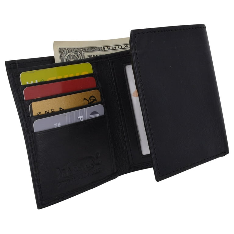 Marshal Trifold Genuine Leather Kids Wallet - Slim Compact Marshal Trifold Genuine Leather Kids Wallet - Slim Compact