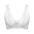 Arlun,Women's Lace Front Closure Bras Wireless Lightweight Breathable ...