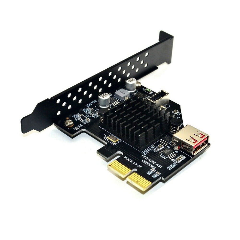 axGear PCIe to USB 3.1 Type E Front Panel Socket Adapter Card Express ...