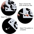 1sheet PET Plastic Drawing Painting Stencils Templates Square Creamy ...