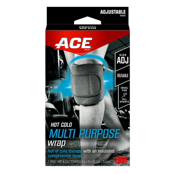 ACE Brand Hot/Cold Compression Wrap, Multi-Purpose, Adjustable ...