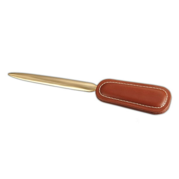 Rustic Brown Leather Letter Opener - Walmart.com