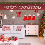 Christmas Banner 300x50 Cm Background Decoration Gold Christmas Wall ...