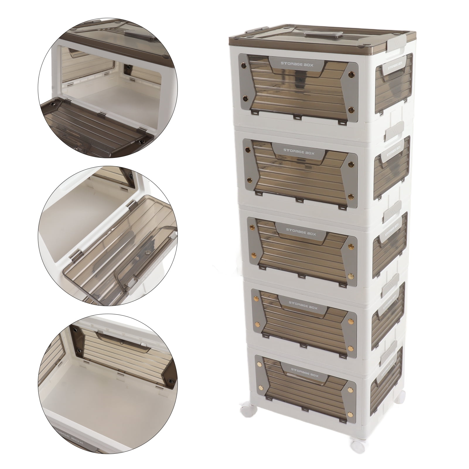 Storage Bins With Lids Collapsible Storage Bins Foldable Plastic ...