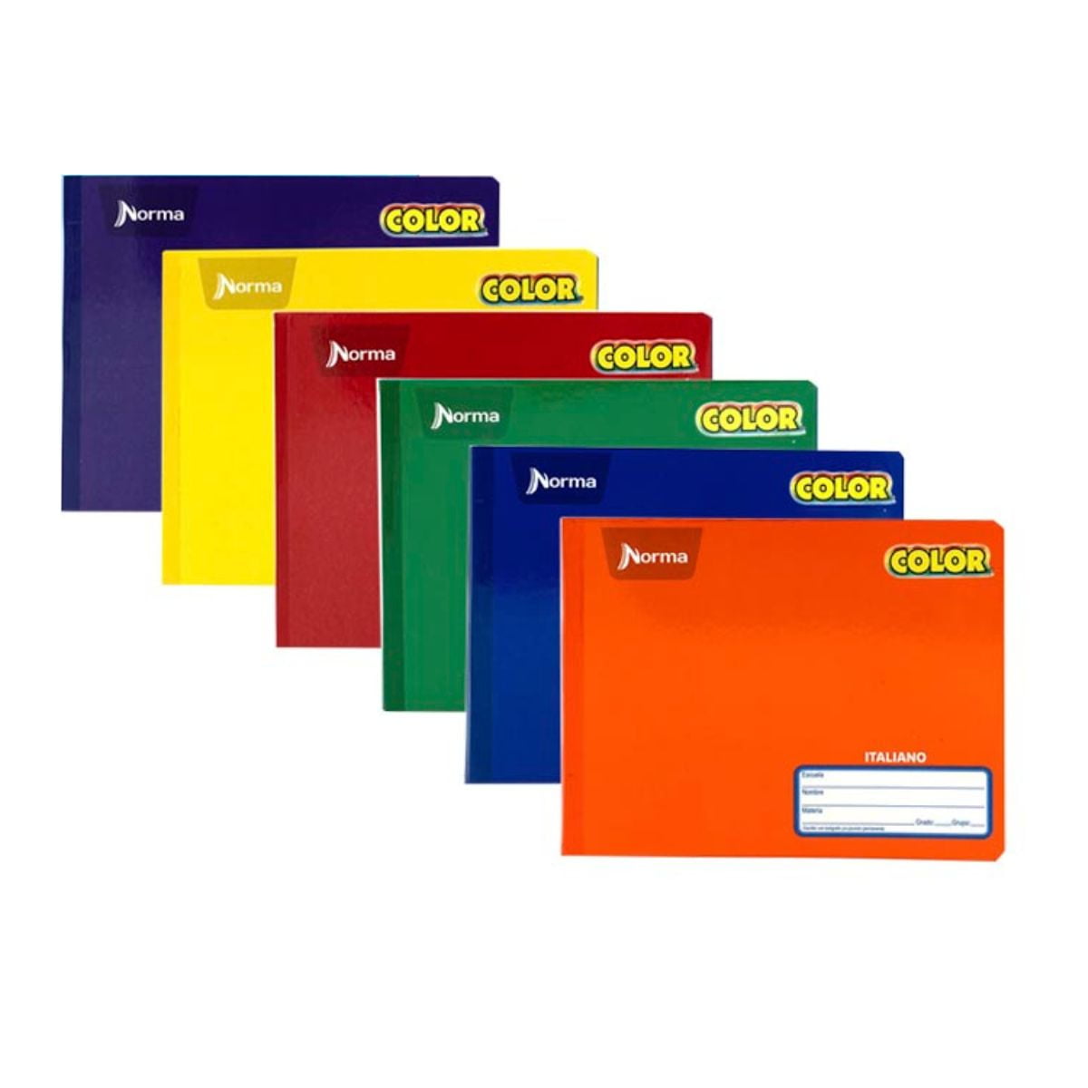 Cuaderno Cosido Norma Forma Italiana Cuadro Alemán C-14 Color 360 Paquete Con 6 Piezas | Bodega ...