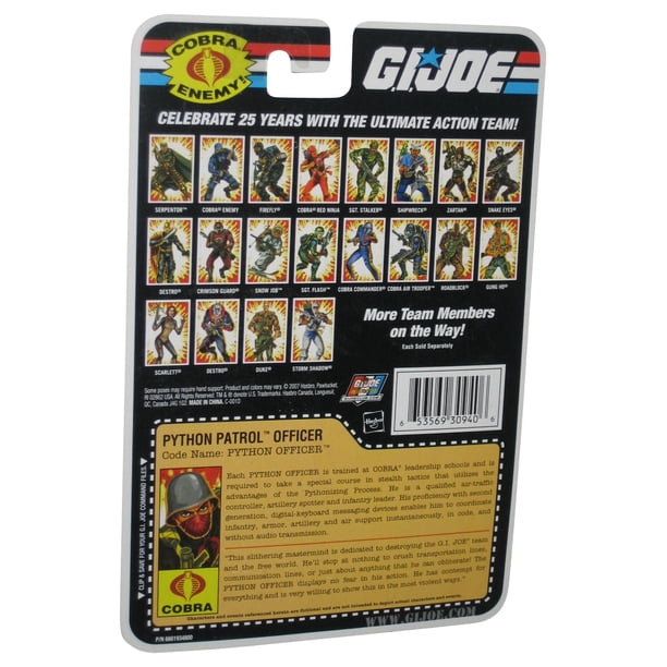 G.I. Joe - 2007 - Hasbro - 25th Anniversary - Cobra Enemy - Python ...