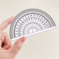 3pcs Transparent Plastic Protractor Set - Accurate Angle Measuring Tool ...
