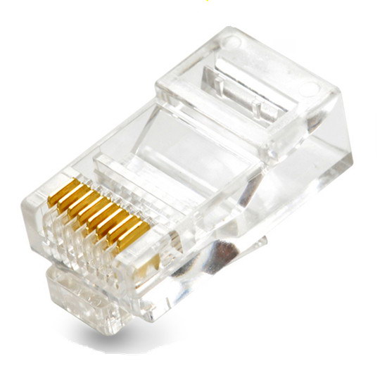 axGear RJ45 Crystal Head Cat5e Network Cable Connector Gold Plated ...