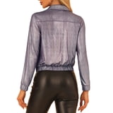 INSPIRE CHIC Women's Holographic Shiny Party Long Sleeve Lightweight ...