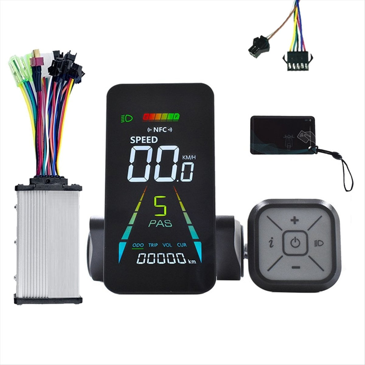 E-Bike NFC LCD Display Electric Scooter NFC Color Meter 24V/36V/48V/60V ...