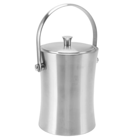 Double Wall Ice Bucket, 1L Handy Bar Ice Bucket For Drinks For ...