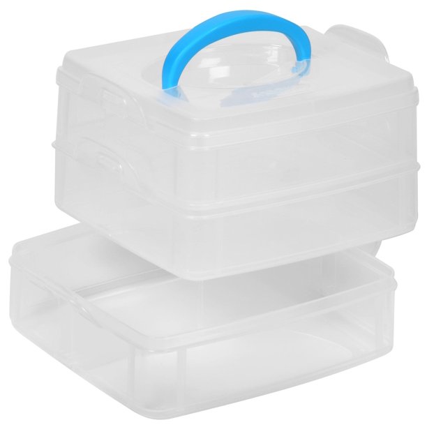 Snapware 1098832 6" 3 Layer Square Snap N Stack Storage Container ...