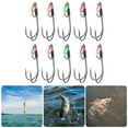 10pack Double Fishing Hook Live Shrimp Fishing Hook Lures Hookers for ...