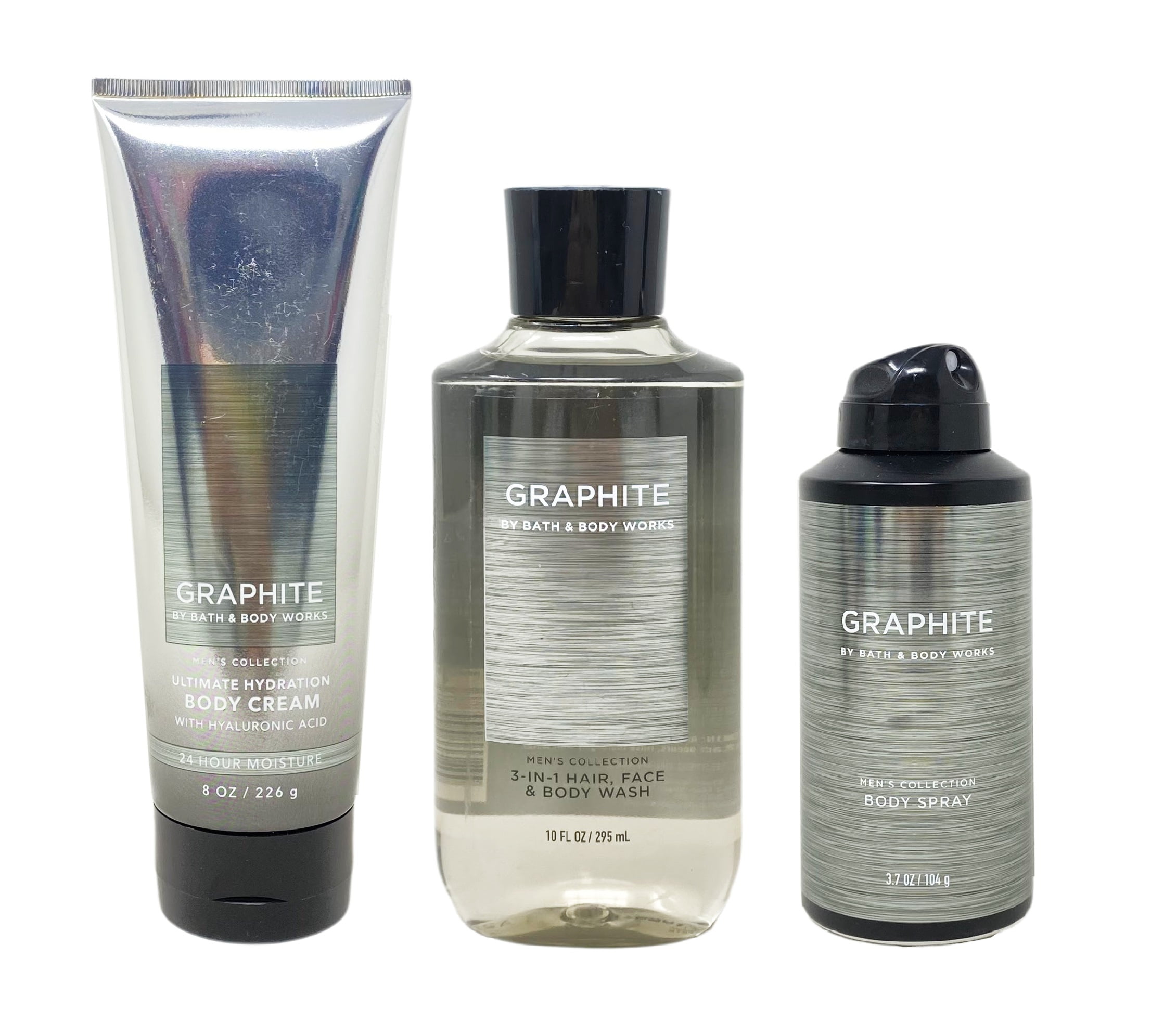Bath and Body Works Men's Collection Graphite Trio Gift Set - Body ...