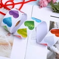 "500pcs 1"" Multi-color Heart Stickers for Valentine's Day, Weddings ...