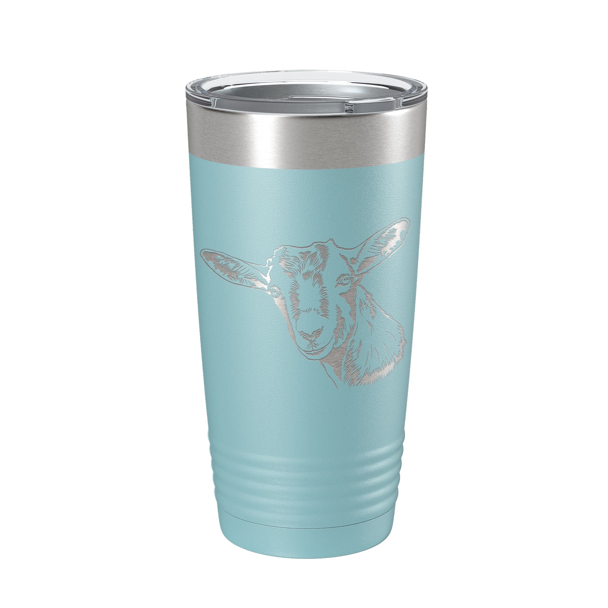 Goat Face Tumbler Goat Farmer Travel Mug Insulated Laser Engraved ...